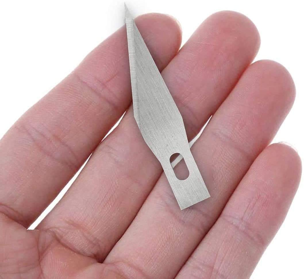 DIYSELF 300 PCS Exacto Knife Blades 11, High Carbon Steel Exacto Blades, Craft Knife Blades, 11 Exacto Knife Refill Blades with Storage Case for Scrapbooking, Stencil, Exacto Replacement Blades