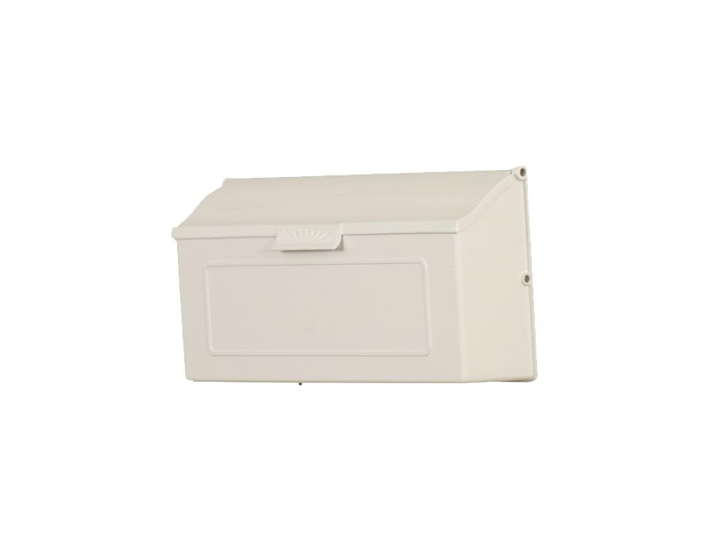 Special Lite Horizon Horizontal Wall Mount Mailbox - White Aluminum Mailbox for Wall Mount - SHH-1006-WH