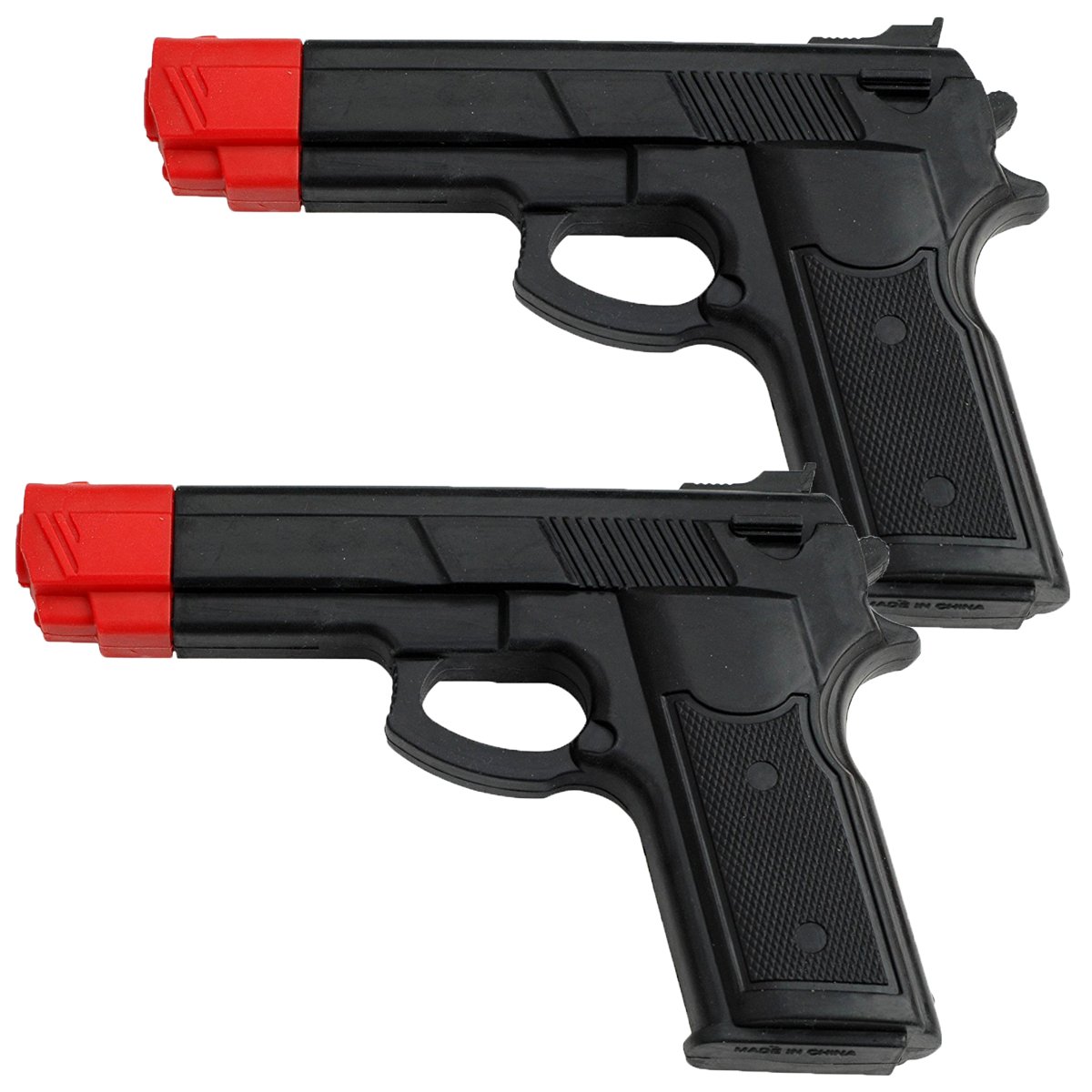 BladesUSA Rubber Training Gun Black and Red Head Painting (2 Pack)