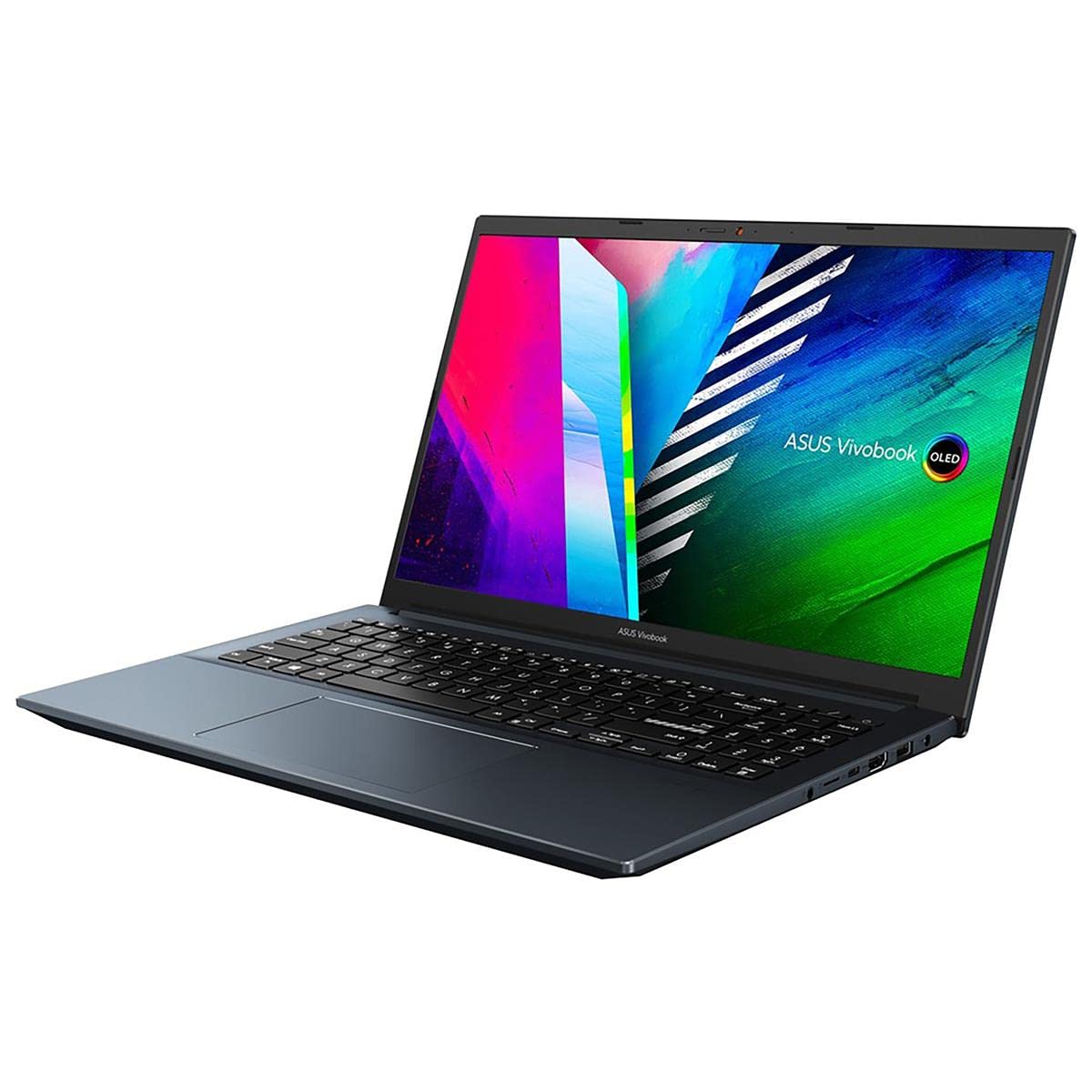 ASUS VivoBook Pro 15 OLED Ultra Slim Laptop, 15.6†FHD Display, AMD Ryzen 7 5800H CPU, NVIDIA GeForce RTX 3050, 16GB RAM, 512GB SSD, Windows 11 Home, Quiet Blue, M3500QC-DS71