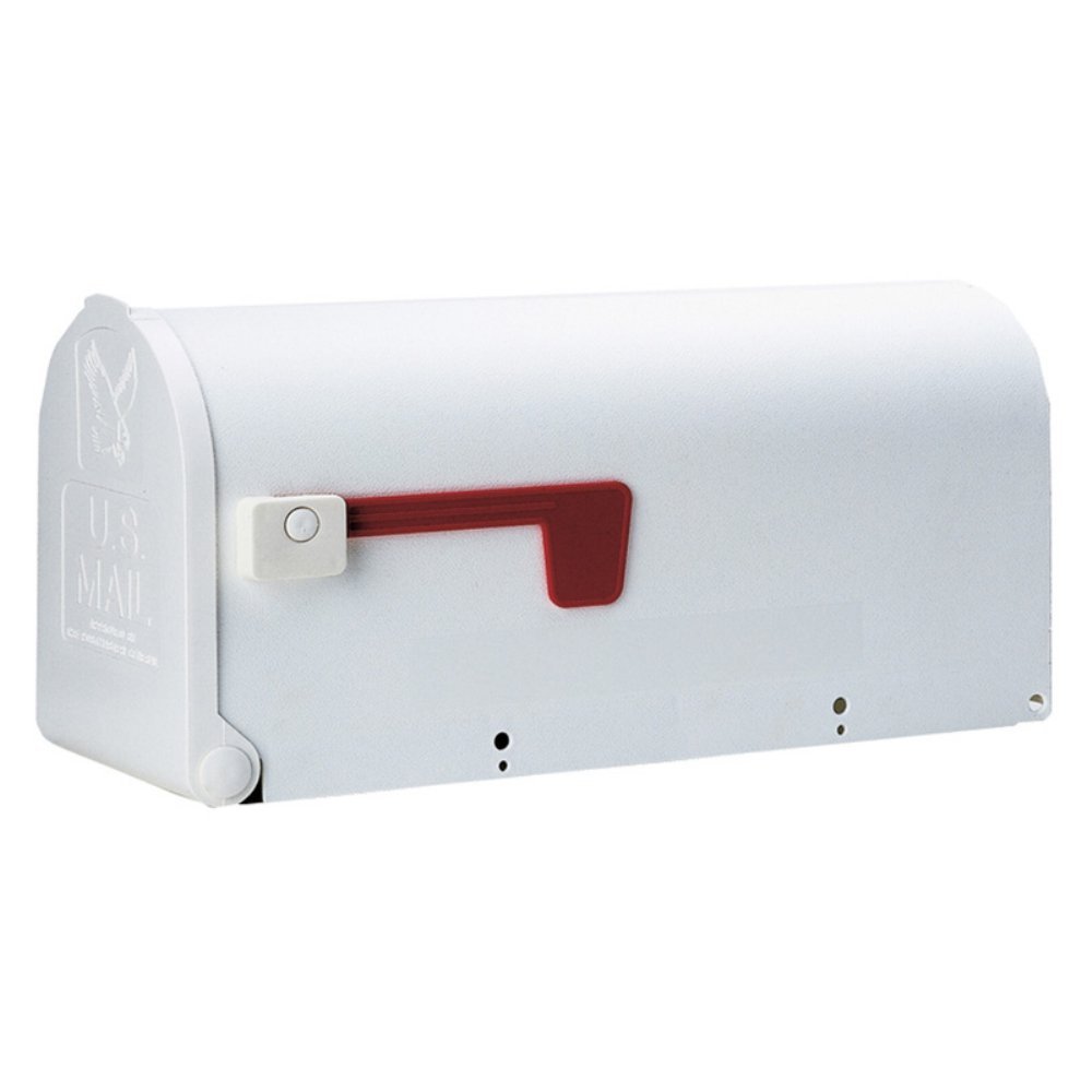 Gibraltar Post Mounted Mailbox Color: White