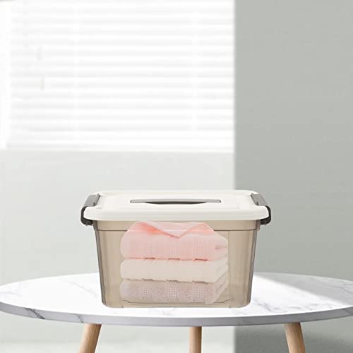 OUNONA Toy Bin Organizer Plastic Storage Box Toys Sorting Organizers Sundries Bin Tote Organizing Container with Lid Clear Stackable Latching Box Laundry Bucket
