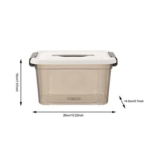 OUNONA Toy Bin Organizer Plastic Storage Box Toys Sorting Organizers Sundries Bin Tote Organizing Container with Lid Clear Stackable Latching Box Laundry Bucket