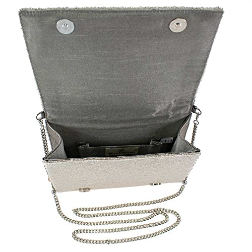 Mary Frances Bonjour Crossbody Clutch Paris Handbag, Multi