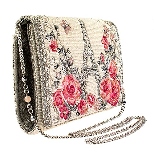Mary Frances Bonjour Crossbody Clutch Paris Handbag, Multi