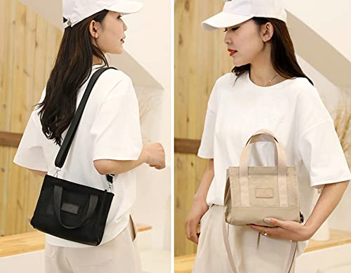 Mini Hobo Bag Women Chic Tote Bag Stylish Students Casual Nylon Waterproof Crossbody Bag Shoulder Bag