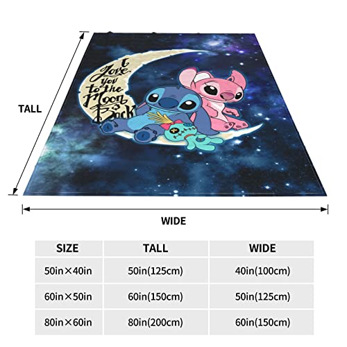 TEXPXV Cute Cartoon Throw Blanket for Adults Kid 3D Printed Fuzzy Cozy Microfiber Plush Lightweight Fleece Blanket All Season for Home Couch Bed and Sofa Gifts 40"x50"