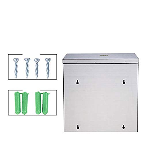 YUTR Rust & Weather Proof Vertical Wall Mount Locking Outside Mailboxes with Residential Mailbox Key, White
