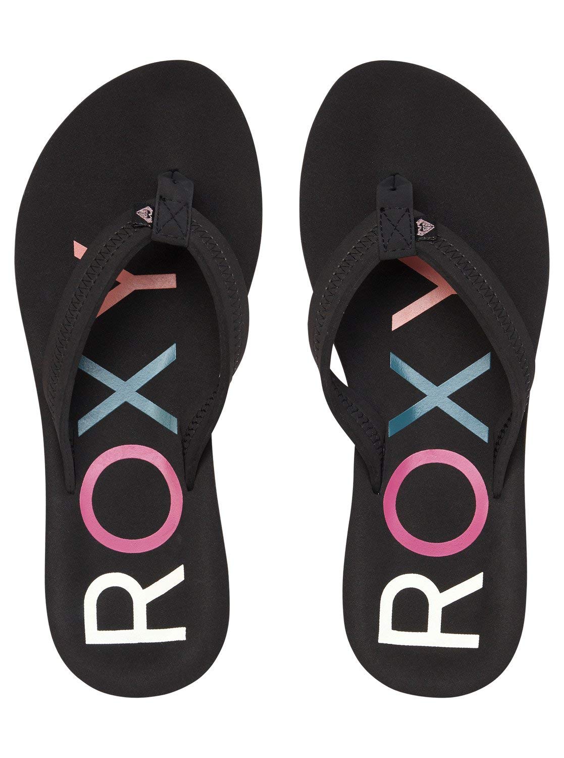 Roxy Women's Vista Sandal Flip-Flop, Black, 8