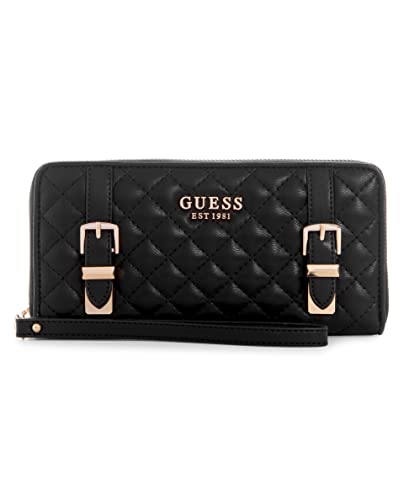GUESS Adam Large Zip Around Wallet, Black