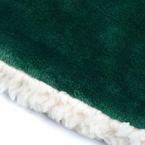 FrecklePot Giant Monstera Leaf Flannel Sherpa Fleece Throw Blanket Quilted Large Velvet Tropical Plant 2m x 2m