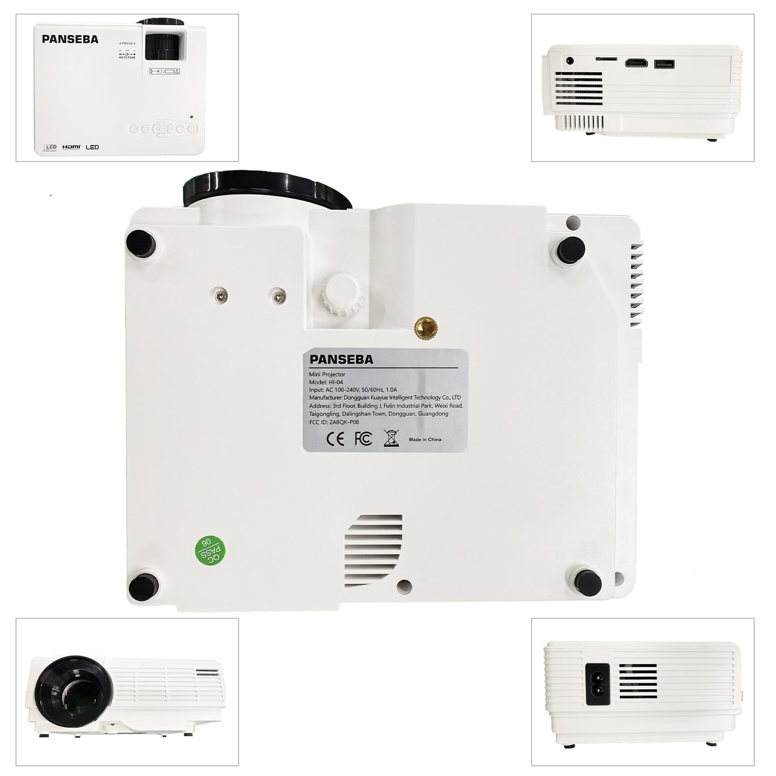 2023 Upgraded Mini Projector with Bluetooth and Projector Screen, Full HD 1080P Supported Portable Video-Projector, Home Theater Movie Projector Compatible with HDMI,VGA,USB,AV,Laptop,Smartphone