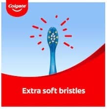 Colgate Bluey Toothbrush for Children with Suction Cup, Kids 2-5 Years Old, Extra Soft (Colors & Characters Very) - Pack of 2