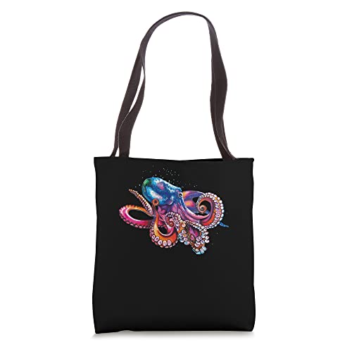 Beautiful Octopus Ocean Animal Lover Artistic Graphic Tote Bag