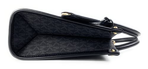 Michael Kors Mirella Small Tote Crossbody Bag in Black Signature