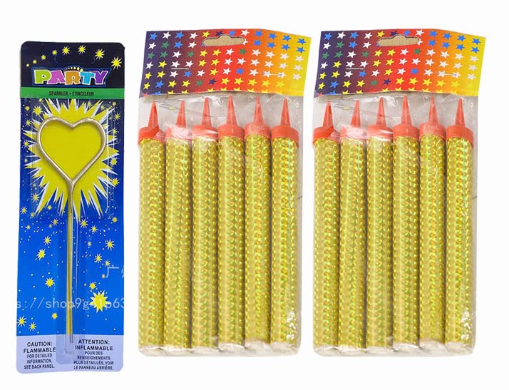 HAIZON Birthday Candle Decorative Atmosphere Candles for Birthday, Show, Party, Nightclub, Anniversary, Restaurant, Celebration. Ships in USA(12PCS)