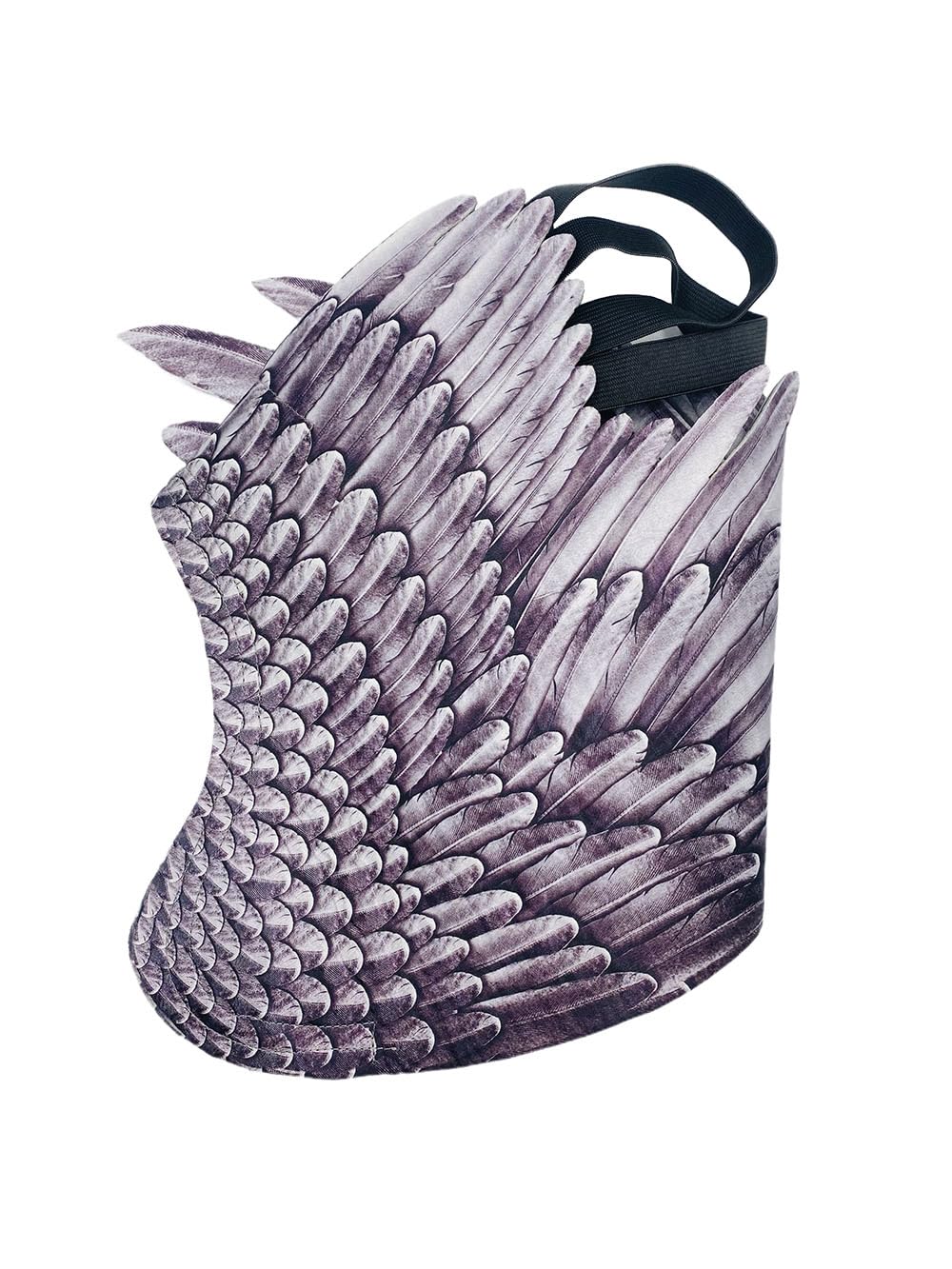 Himine Non-Woven Fabric Festive Party Angel Wings Suitable for Men and Women Decorative Wings (Black)