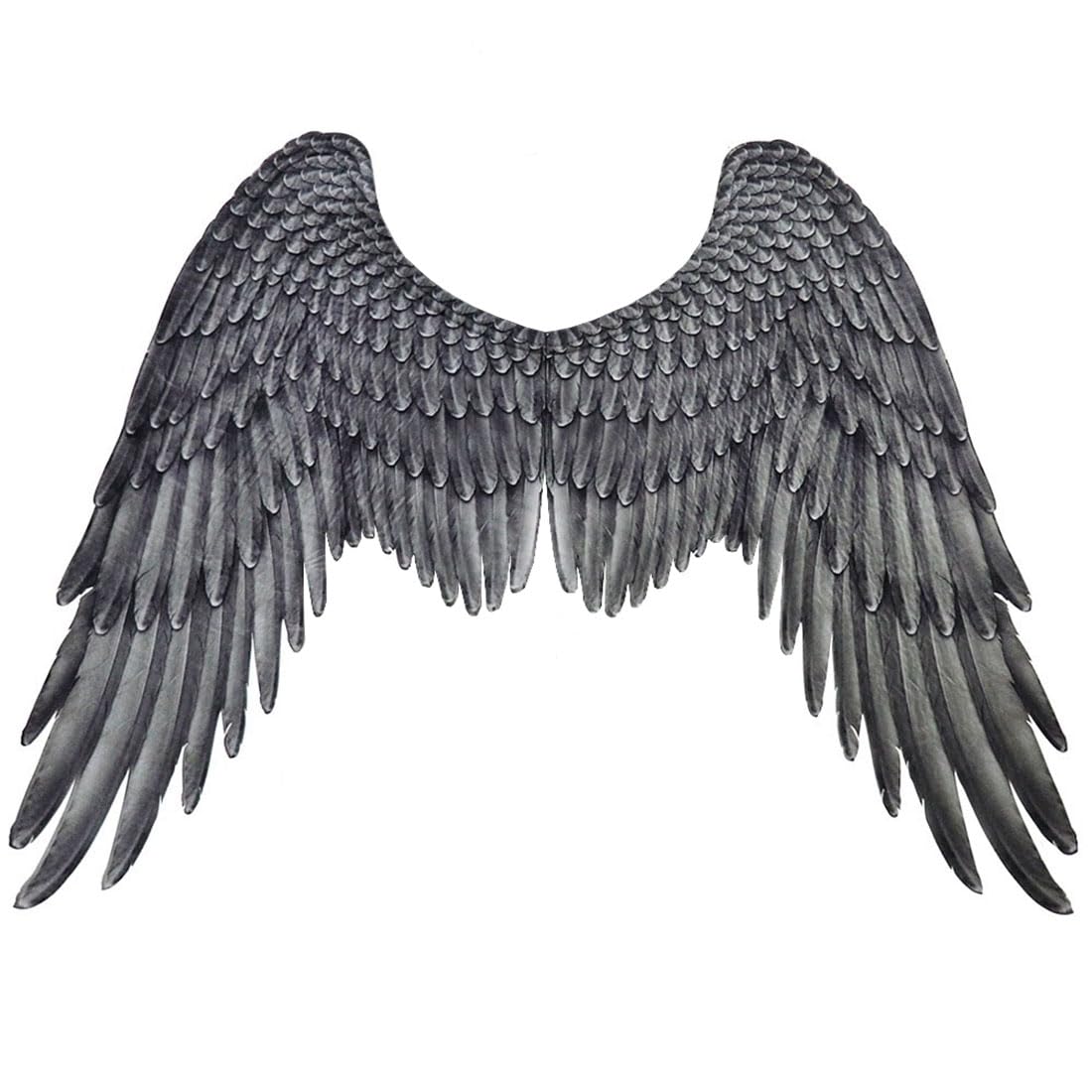Himine Non-Woven Fabric Festive Party Angel Wings Suitable for Men and Women Decorative Wings (Black)
