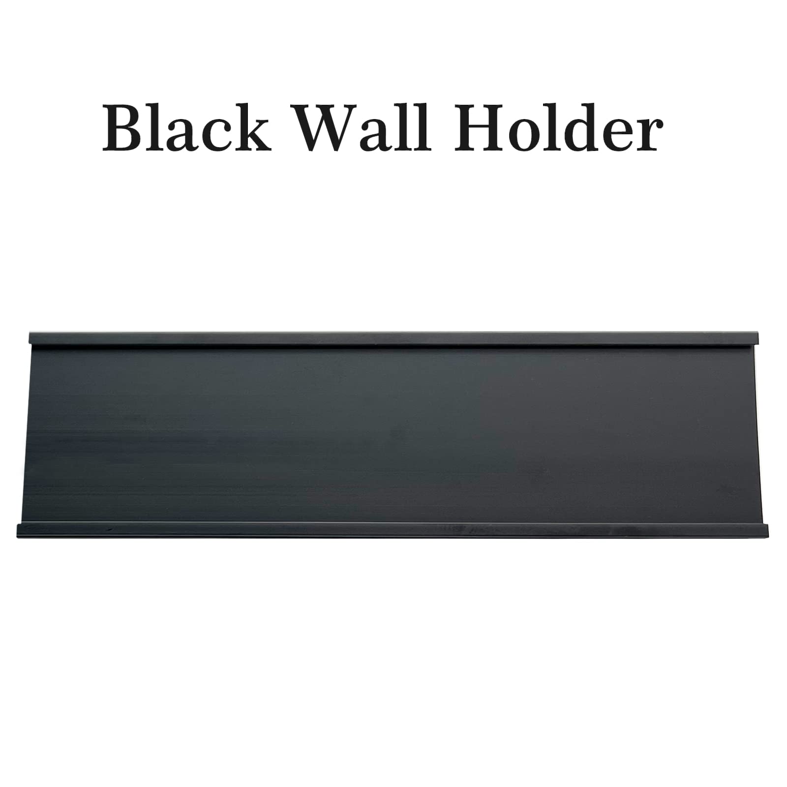 2" x 8" Personalized Aluminum Name Plates, Custom Office Desk or Wall Name Plates, Can Add Custom Logo Image and Texts, Two Name Plates Colors Silver, White, Holders are Optional (Custom Image+Text)