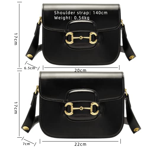 XYYRYS Crossbody Bag Cellphone Bags Card Holder Wallet Purse and Handbags for Women Adjustable Strap, Black