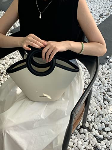 Amazing Song Top Handle Crossbody Bags for Women, Designer Leather Handbag with Removable Strap Inner Purse, Shell Bag
