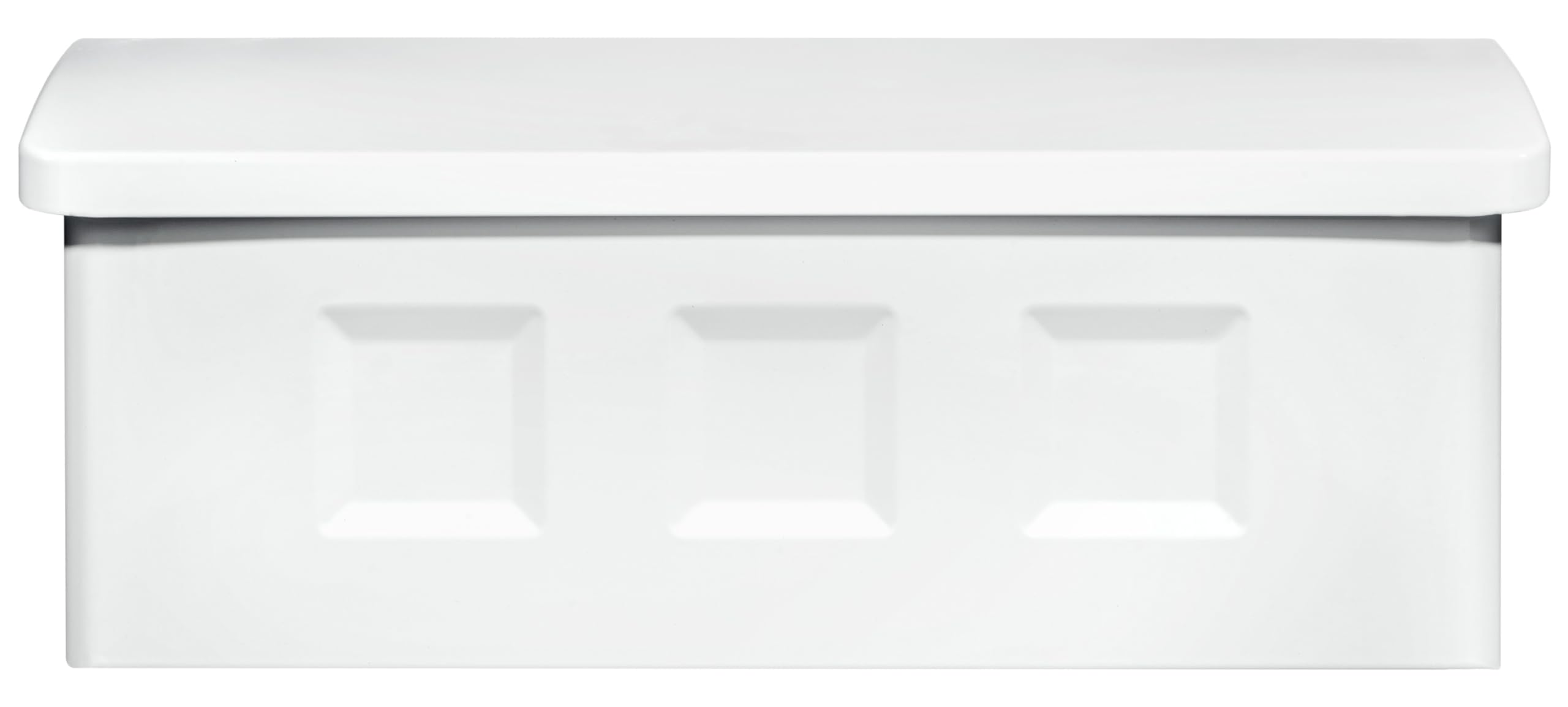 Architectural Mailboxes Wayland Galvanized Steel Wall Mount Mailbox, 2689W-10, White, Small Capacity