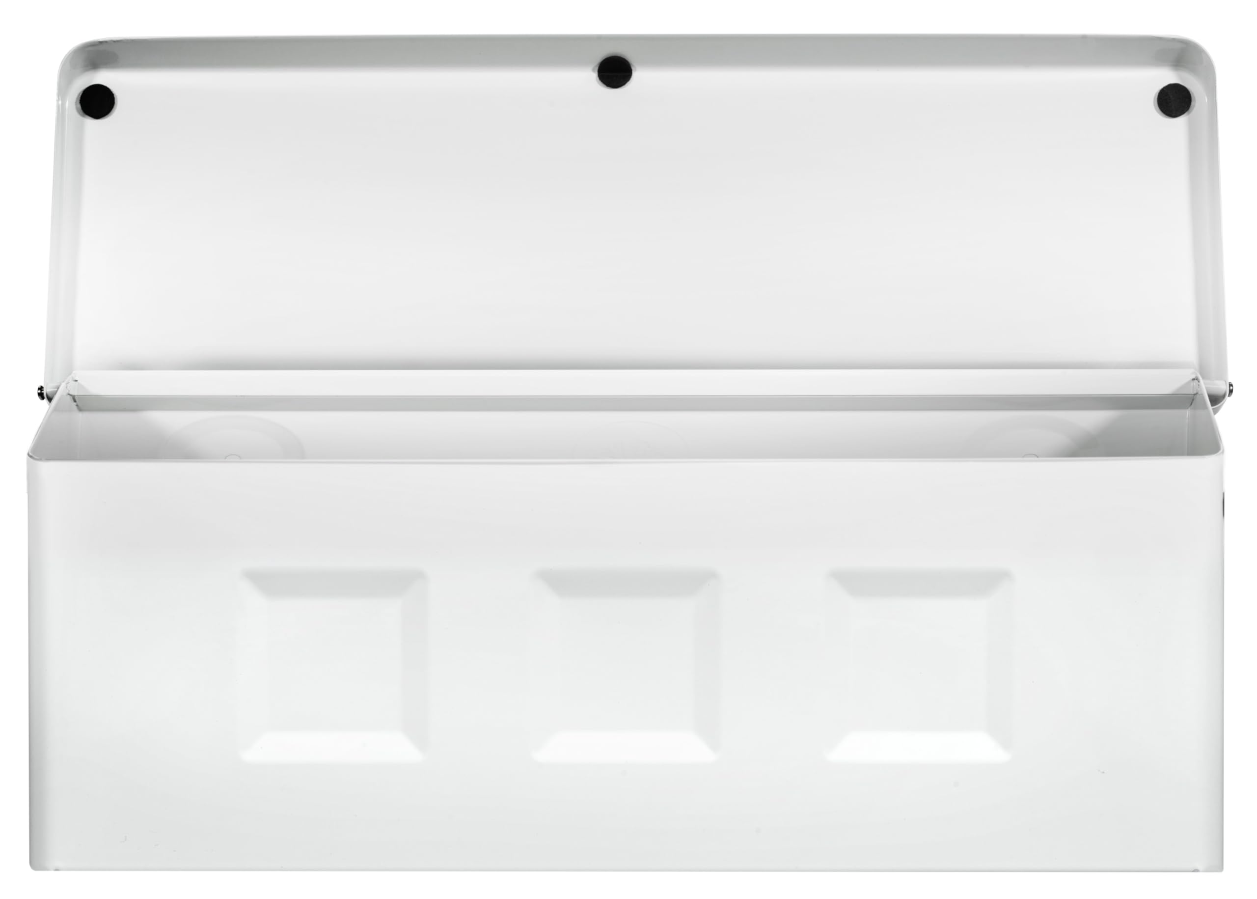 Architectural Mailboxes Wayland Galvanized Steel Wall Mount Mailbox, 2689W-10, White, Small Capacity