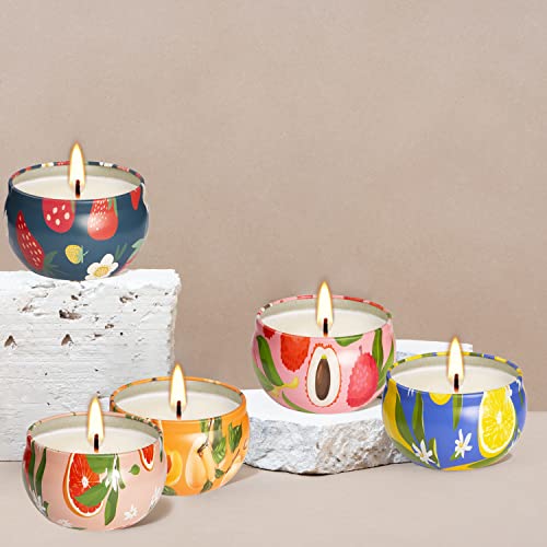 16 Pack 2.5OZ Soy Candles for Home Scented - Fruit Odor Highly Fragranced Candle, Aromatherapy Candle Gift Set for Women Birthday Mother's Thanksgiving Day Present