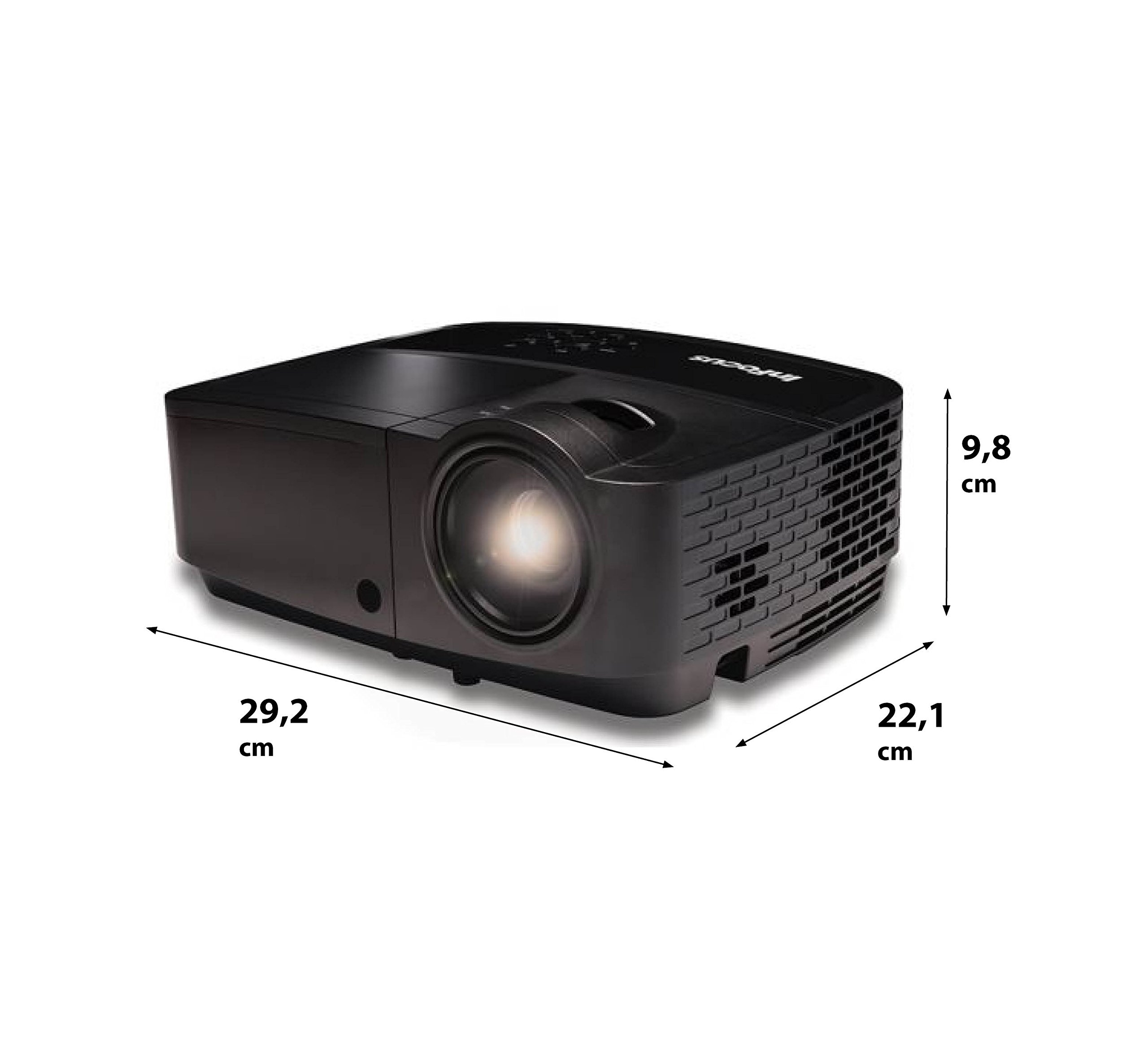 InFocus IN2128HDx 1080p Network Projector, 4000 Lumens, HDMI, 4GB Internal Memory, Wireless-Ready