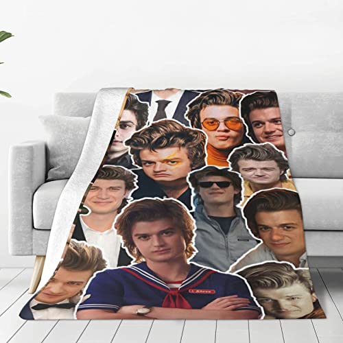 Joe Keery Blanket Soft Comfy Warm Fleece Blanket for Couch Office Camp Bed Car Couch Beach Cozy Plush Blanket 50"X40"