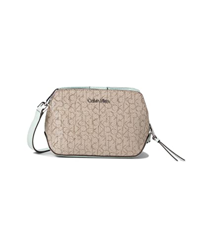 Calvin Klein Lucy Crossbody Mini Textured Almond/Taupe/Celedon PROCESSING PROCESSING