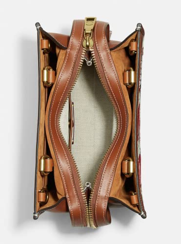 COACH Rogue 25 B4 Multi Lips Signature Jacquard (Brass/Cocoa Burnished Amb)