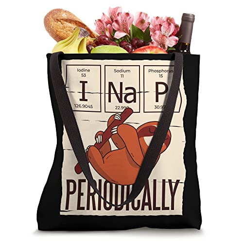 Sloths Lovers Funny Science Sloth Shirt- I Nap Periodically Tote Bag