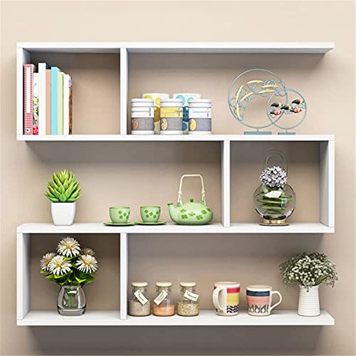 CODOMI Floating Shelf Wood Floating Shelves for Wall Storage Wall Shelf for Study Room Office Living Room Wall Mounted Wooden Display Shelf for Bedroom Garage - Black 31.5" L x 5.9" W x 29.5" H