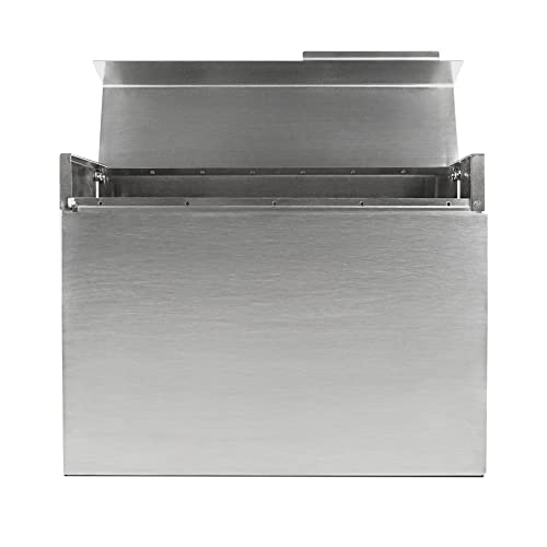 Stainless Steel Wall Mounted Mailbox, Custom Mailbox, Herman Mailbox by Movo Home (Large)