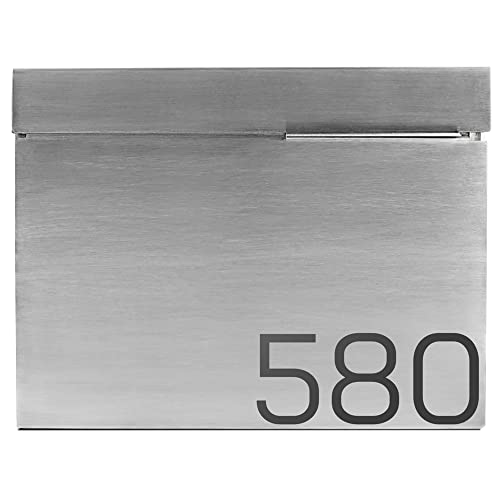 Stainless Steel Wall Mounted Mailbox, Custom Mailbox, Herman Mailbox by Movo Home (Large)