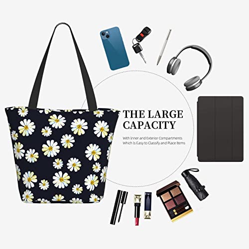 Tote Bag for Women Travel Shoulder Bag Hobo Bag Daily Working Handbag Beach Bag Large Capacity Purse Satchel, ( Camomile2 )