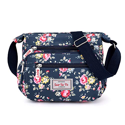 LassZone Women's Totes Bag Multi-Pocket Casual Handbags Crossbody Shoulder Bags for Women Ladies Girls Simlish Shopping Bag