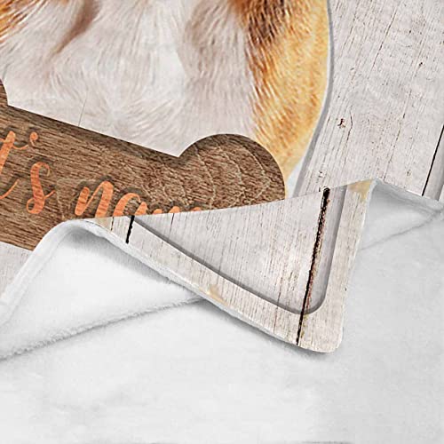 Artsadd Personalized Dog Memorial Blanket with Dog Pictures & Name Custom Pet Memorial Blanket Dog Remembrance Customized Bed Throw Blanket Sympathy Remembrance Made in USA
