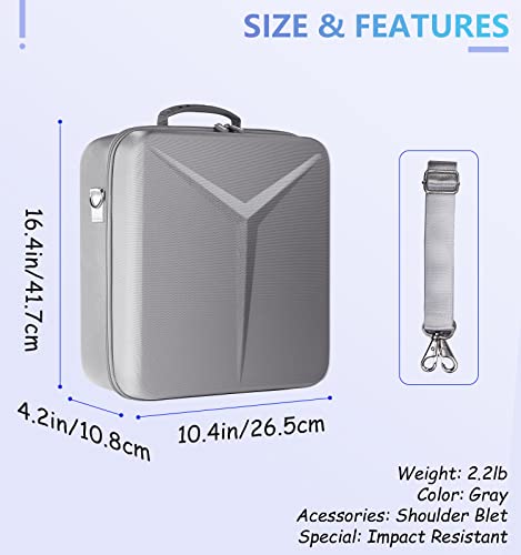 Hastraith Carrying Case for PSVR2 Console, Travel Bag with Built-in Zippered Pocket for Store Small Accessories, Portable Handbag with Shoulder Strap for PSVR2 Controller