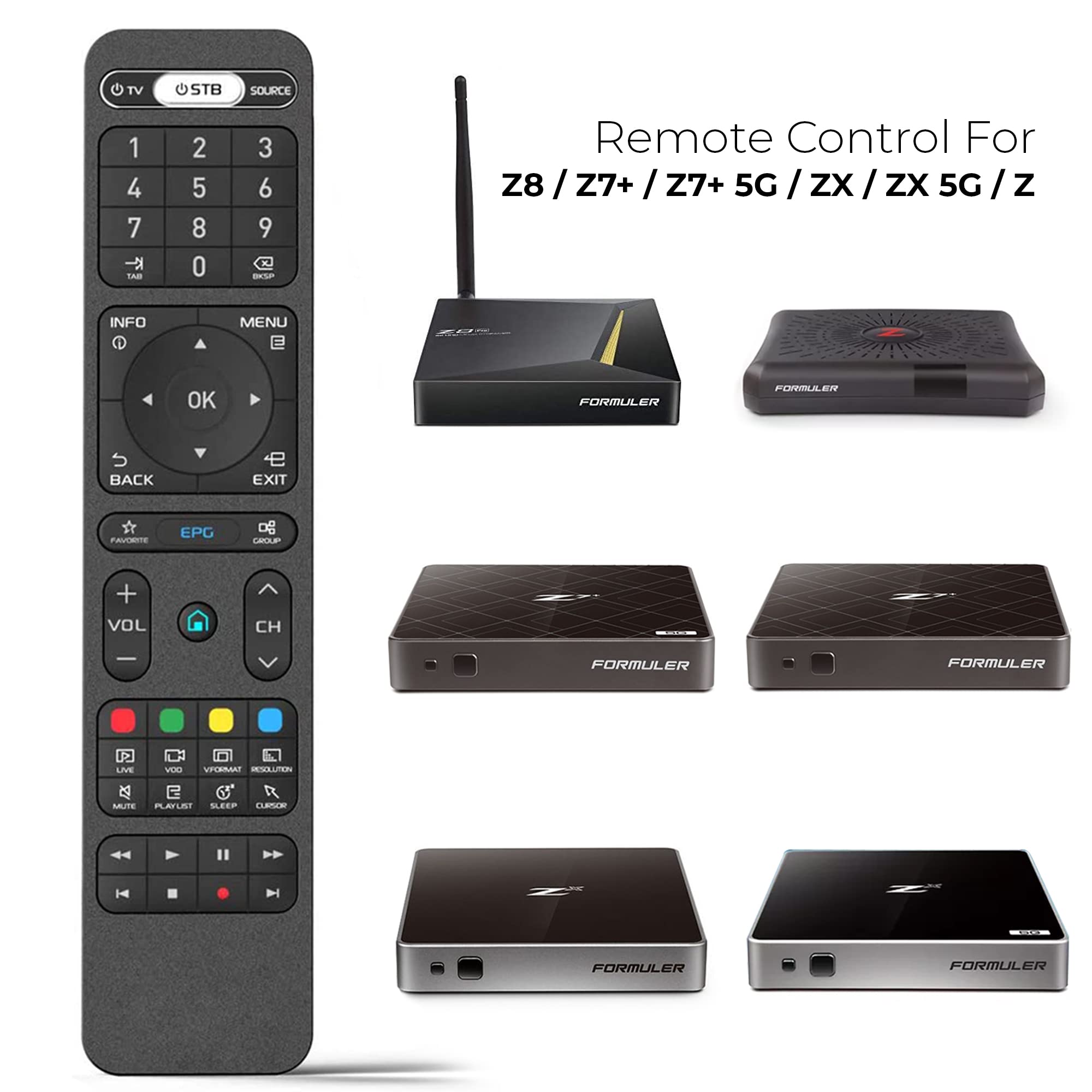 Formuler Original Remote Control - for Z8, Z7+, Z7+ 5G, ZX, ZX 5G, Z Prime FOR0095
