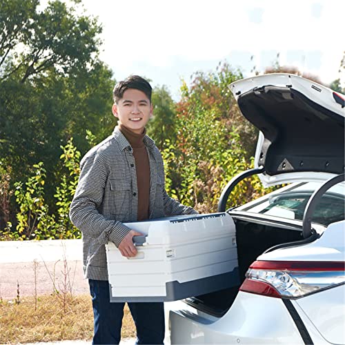 Camping Storage Crates Collapsible Storage Box Plastic Foldable Crate Portable Space Saving Heavy Duty Bin for Fishing Plastic Folding Boxes for Home Garden Car Boot Camping