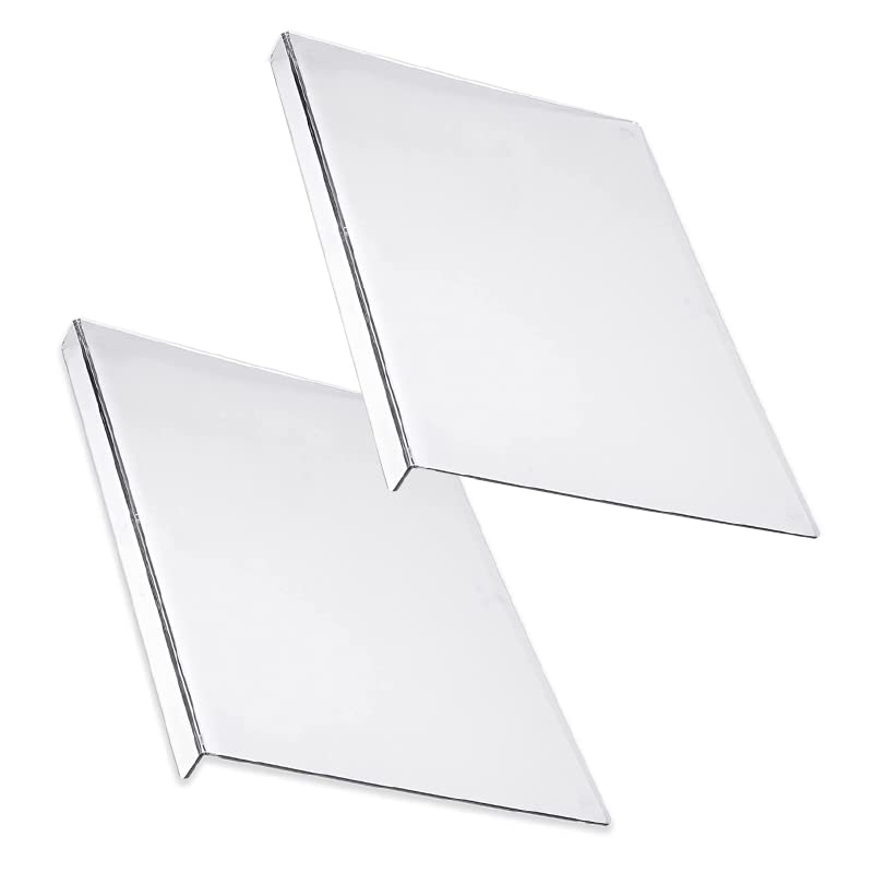 Master Rose Two Pack Acrylic Clear Cutting Board for Kitchen with Lip with Non Slip 24" Wide x 18" Long AZM Displays with Two pack, long cutting board,kitchen gadgets (Acrylic, Clear Acrylic) Medium