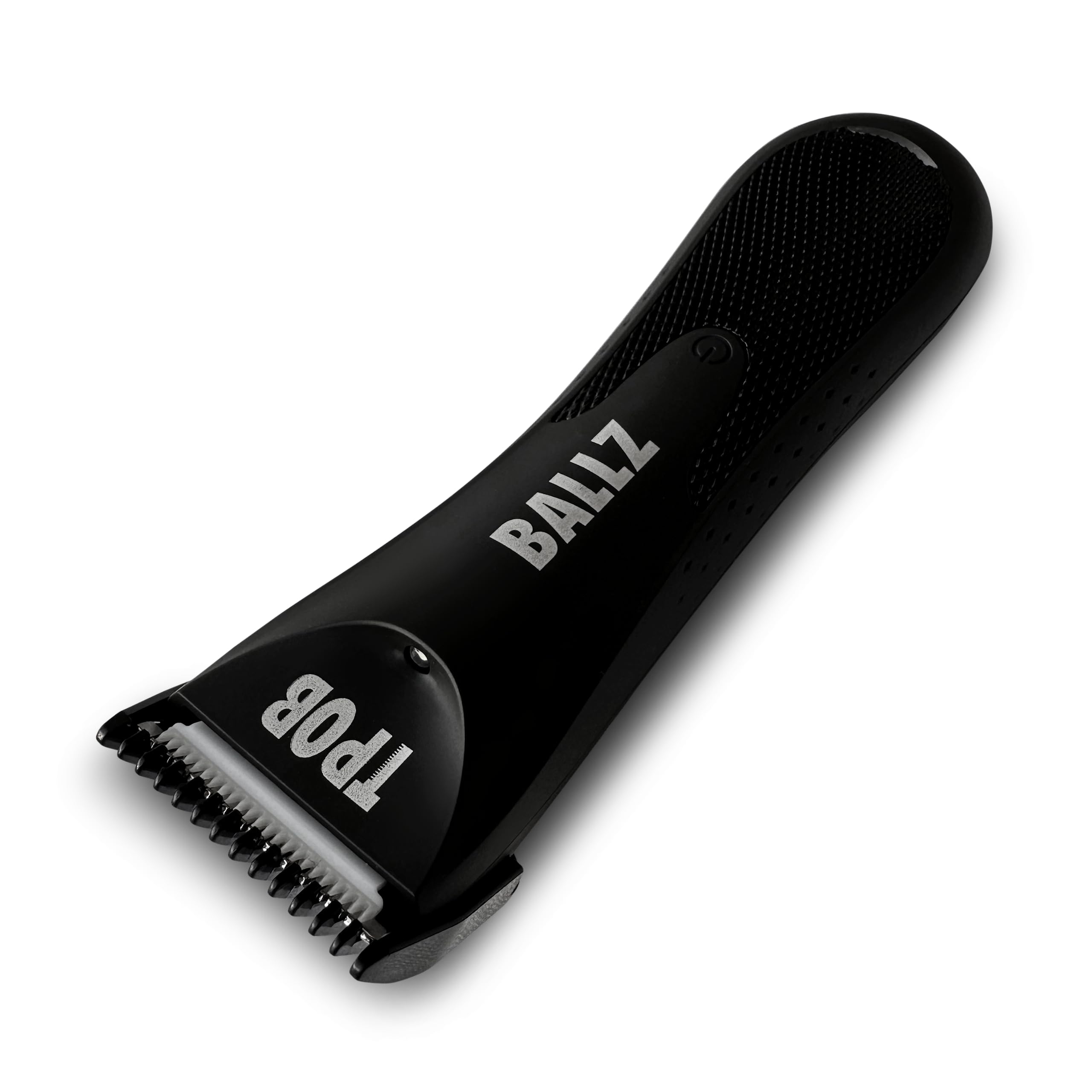 TPOB Ballz Male Grooming Trimmer - Cordless Rechargeable Hair Clippers for Men, Zero Gapped T-Blade, Electric Beard Trimmer Shaver - Black