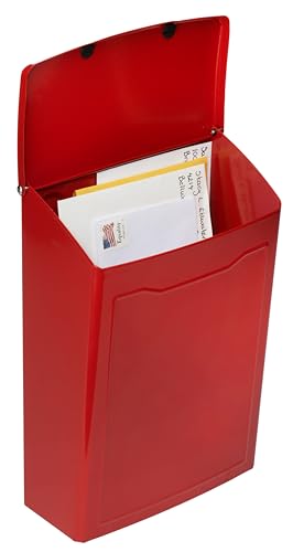 Architectural Mailboxes 2681R Marina Wall Mount Mailbox, Small, Red
