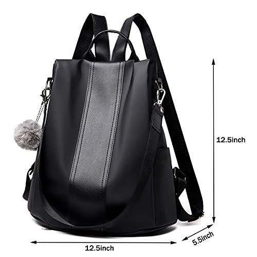 DDQYYSPP Women Backpack Purse Nylon Anti-theft Fashion Casual Lightweight Travel School Shoulder Bag(Khaki)
