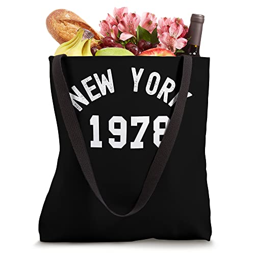 1978 New York Birthday Year State Retro Tourist Memories Tote Bag