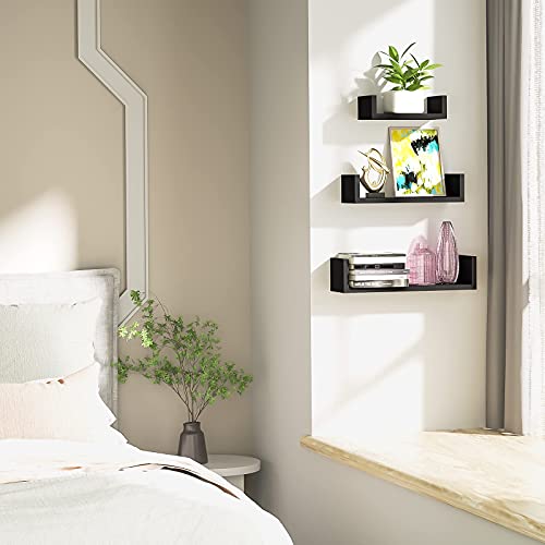 SRIWATANA U Shelves Set of 3 and 2-Tier Floating Shelf(Contains 2 Items)