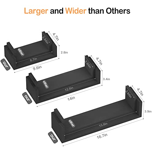 SRIWATANA U Shelves Set of 3 and 2-Tier Floating Shelf(Contains 2 Items)