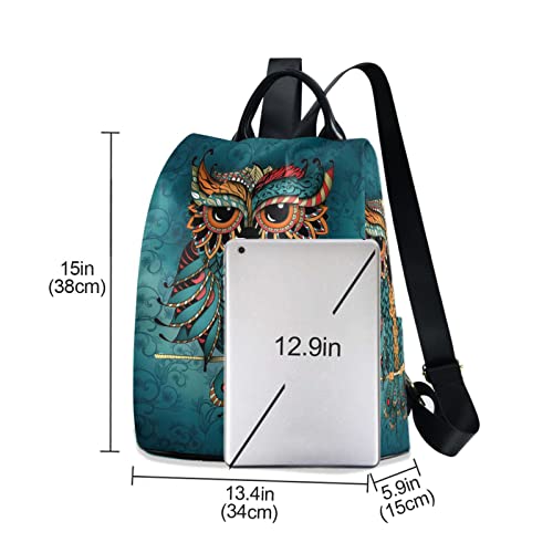 Fustylead Owl Women Fashion Backpack Purse Travel Ladies College Shoulder Bags